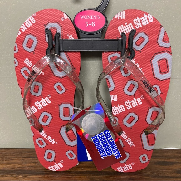 Forever Collectibles | Shoes | Nwt Red Ohio State Flip Flops 56 Bundle ...